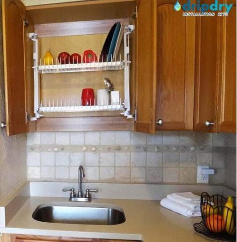 DripDry Drying Rack | Fits All Cabinets | A Hidden Cabinet Dish Rack